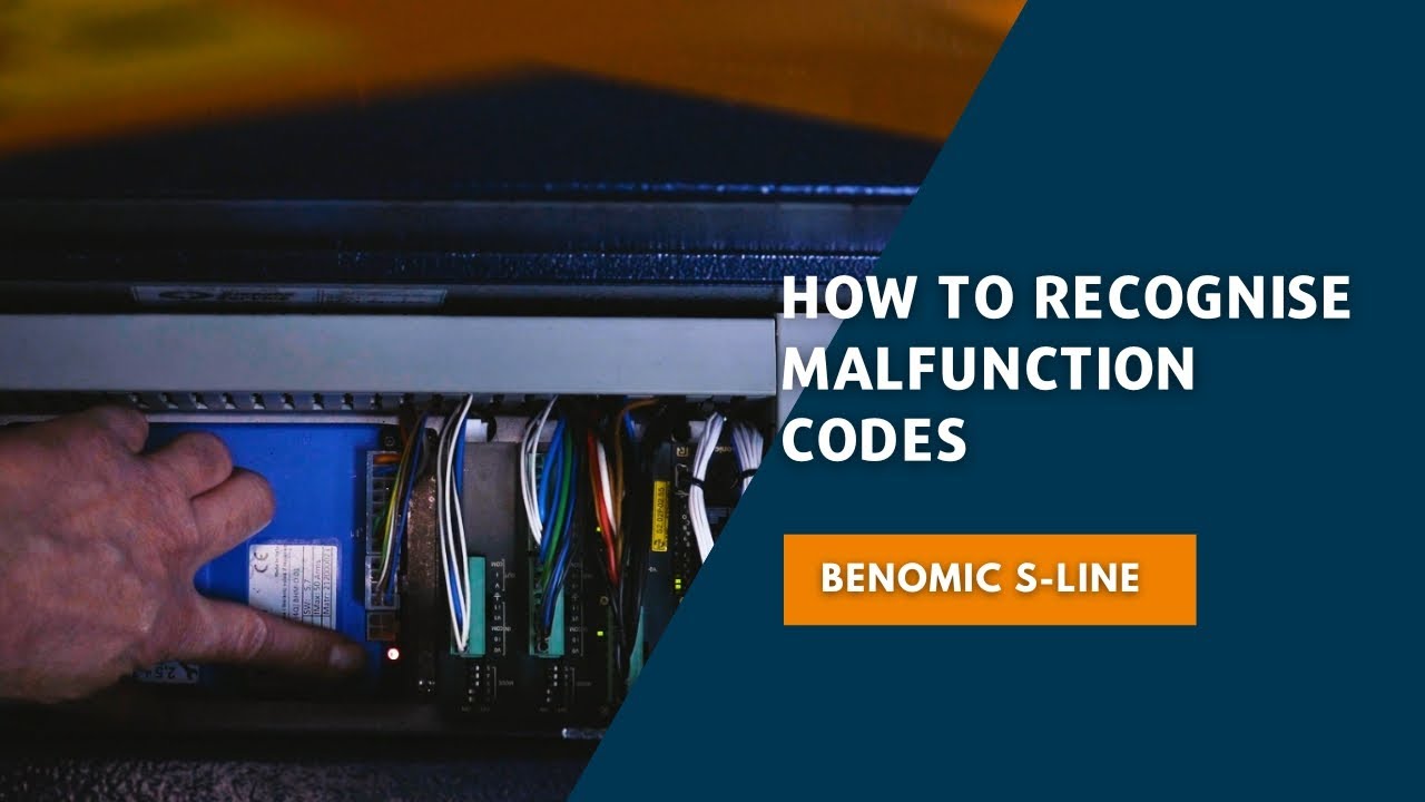 How to recognise malfunction codes of the Benomic S-line - YouTube