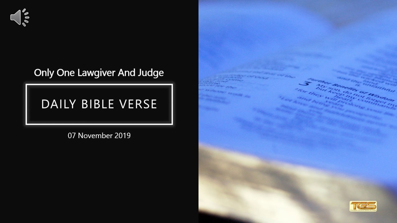 Daily Bible Verse 07 November 2019 - YouTube