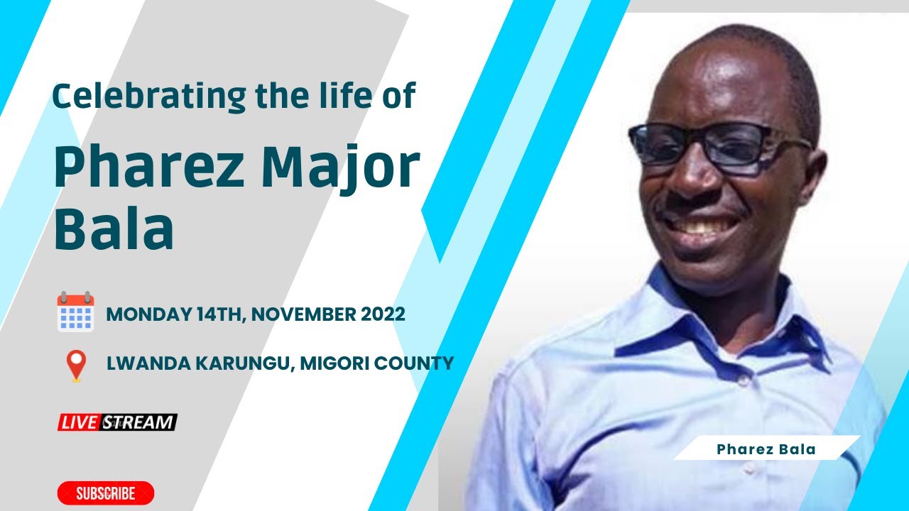 Pharez Major Bala 1989-2022|| 14/11/2022 - YouTube