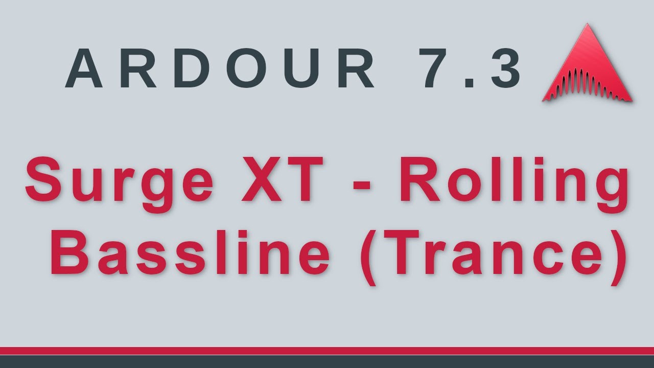 Ardour 7 - Rolling Bassline - Trance (No Talking) - YouTube
