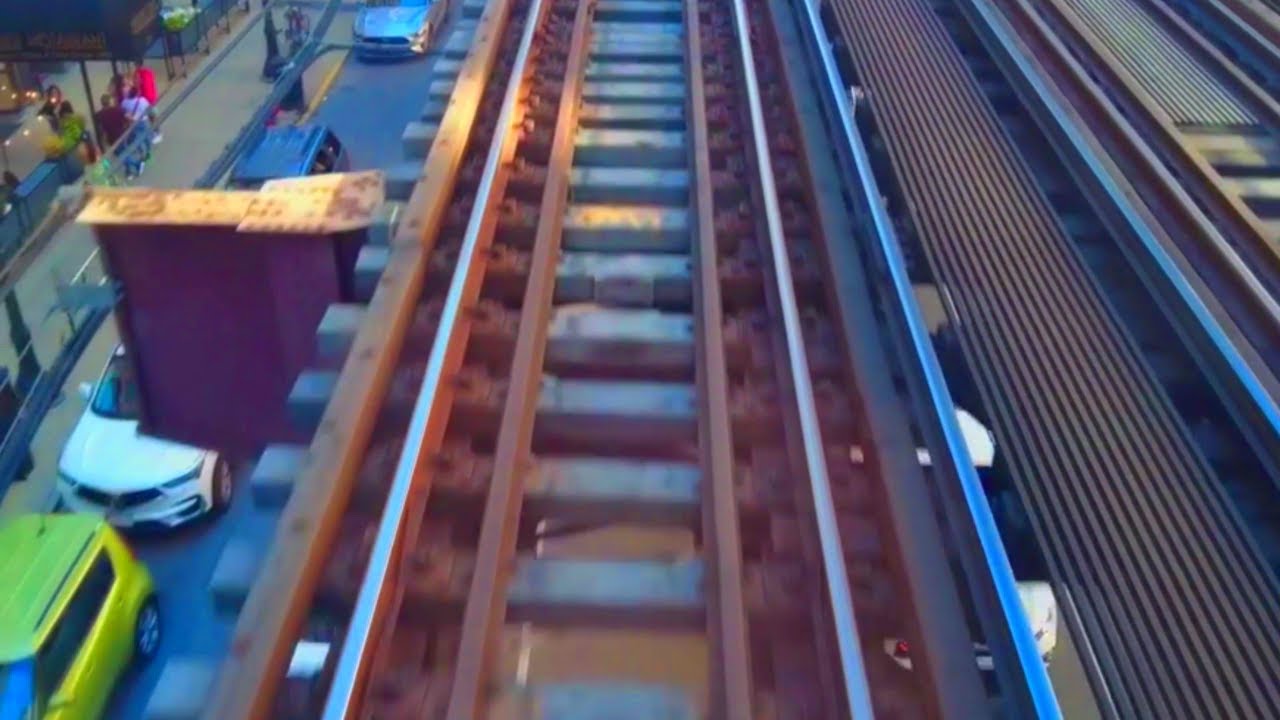 TRAIN TRACK TRAVEL LOOP 3D LOOP 4K BACKGROUND - YouTube