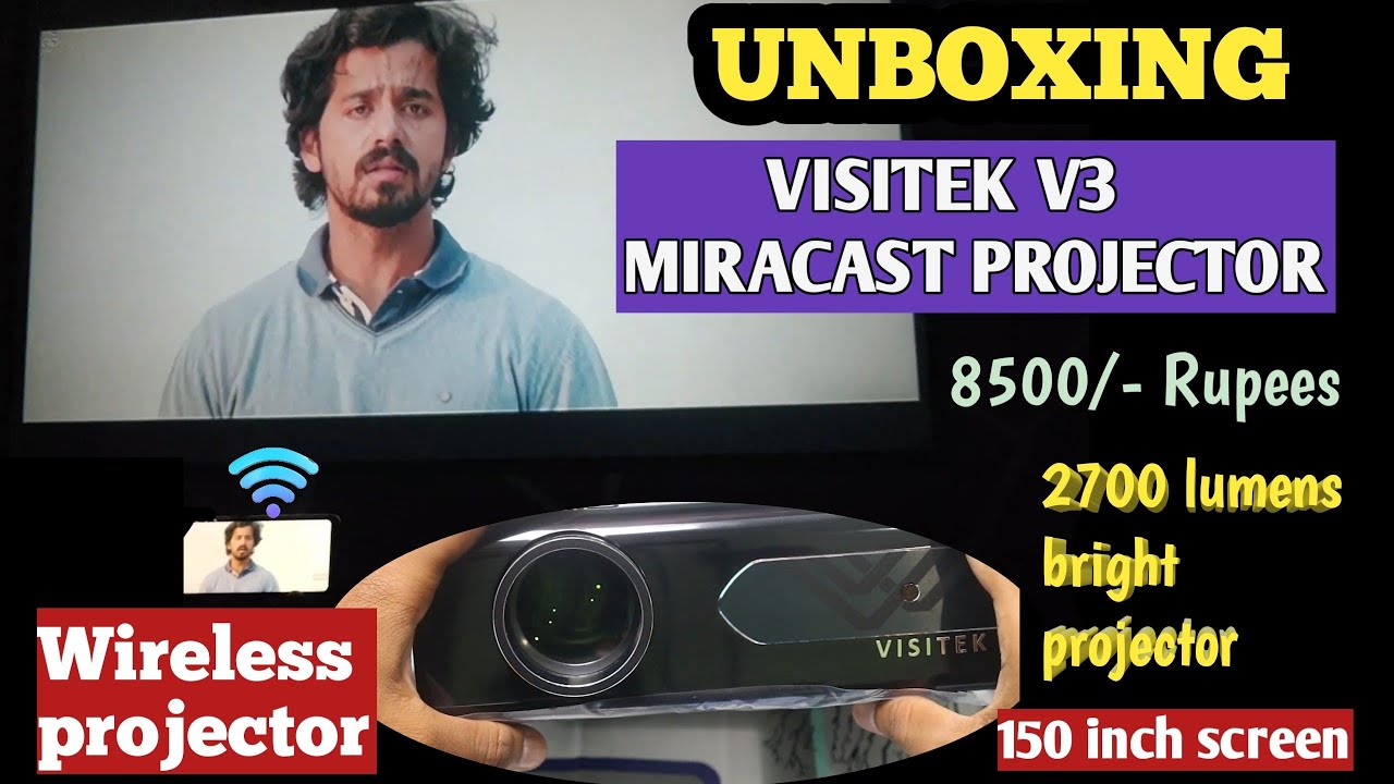 visitek v3 miracast projector unboxing and review |best projectors ...