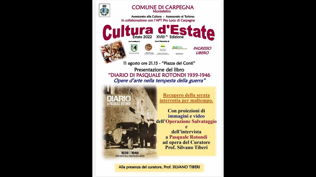 DIARIO DI PASQUALE ROTONDI 1939-946 Opere d'arte nella tempesta della ...