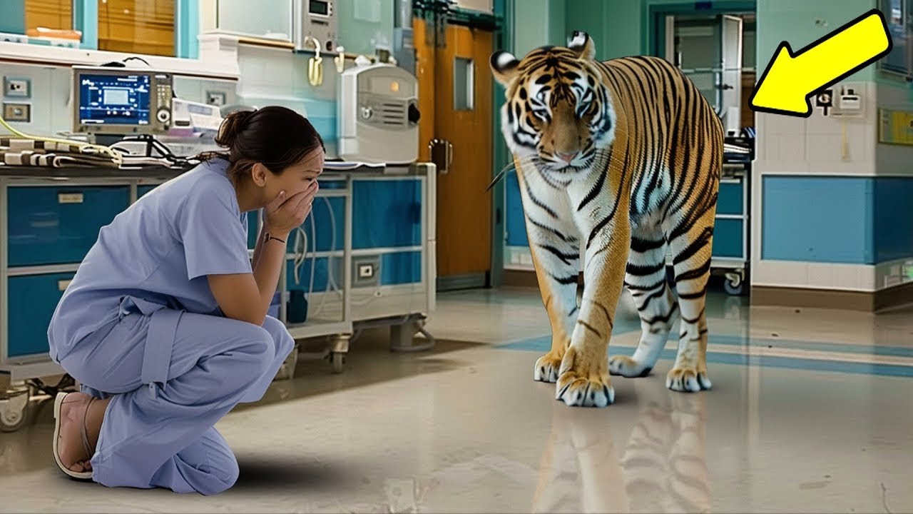 Tiger burst into the hospital When the nurse found out the reason, she ...