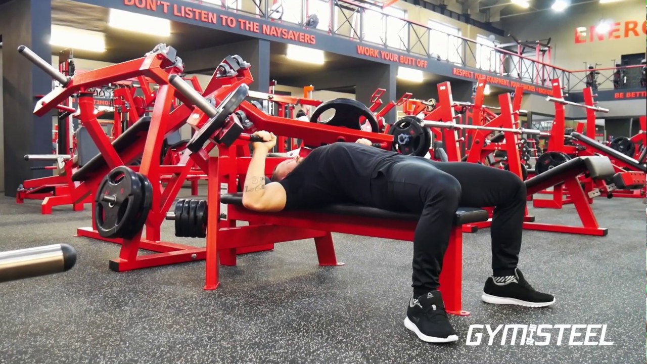 Flat Chest Press Machine Plate Loaded A1XX | Gymsteel Equipment - YouTube