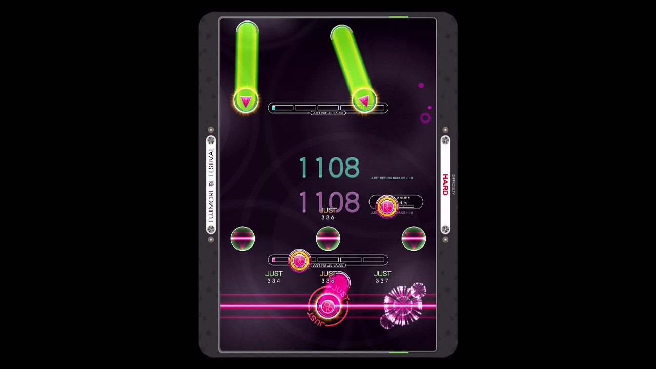 Reflect Beat: Fukimori Festival 100% Auto play lvl 10 Hard Hit sound ...