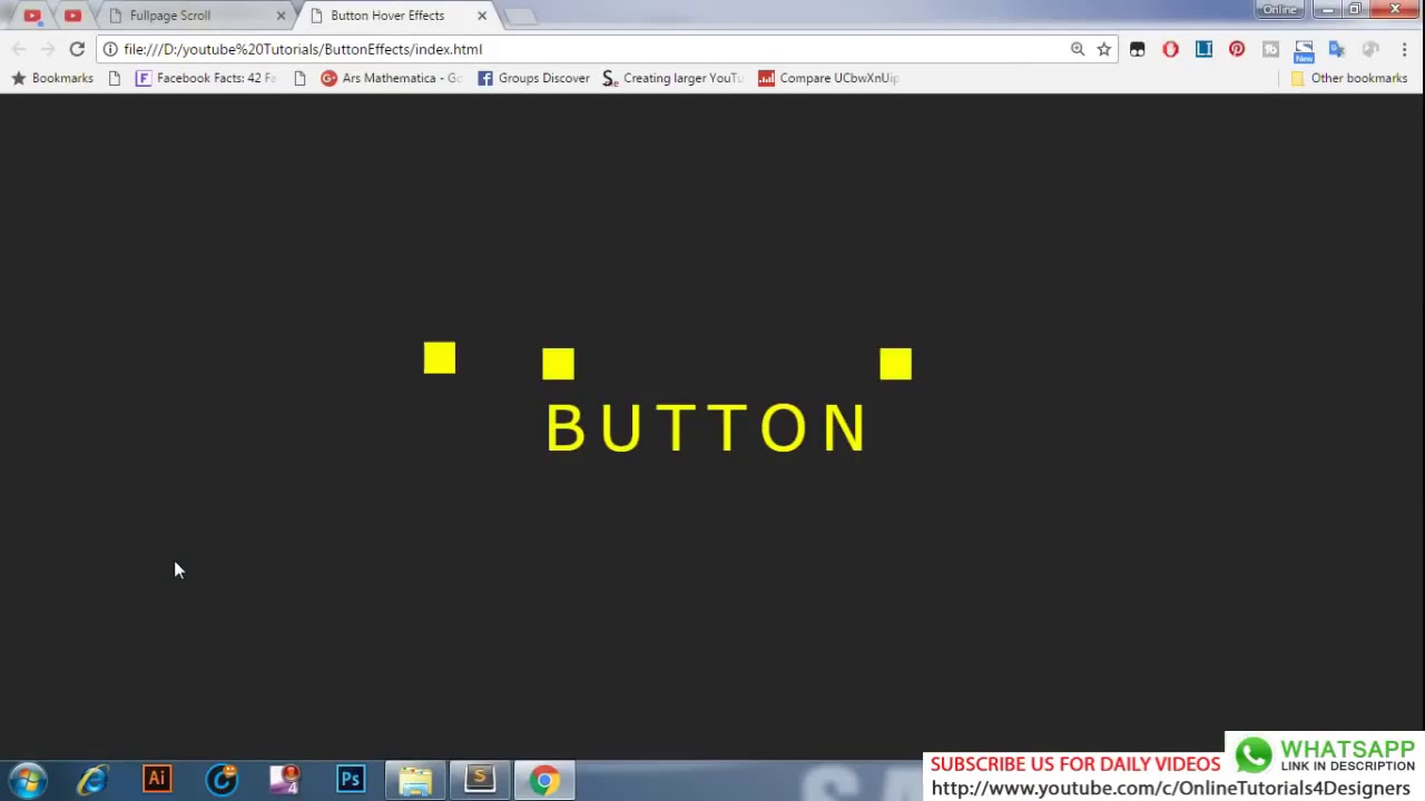 Button Bordure Animation CSS3 Tutorials - YouTube