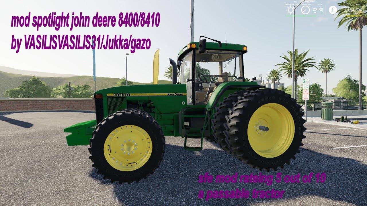 farming simulator 19 mod spotlight John Deere 8400 by VASILISVASILIS31 ...