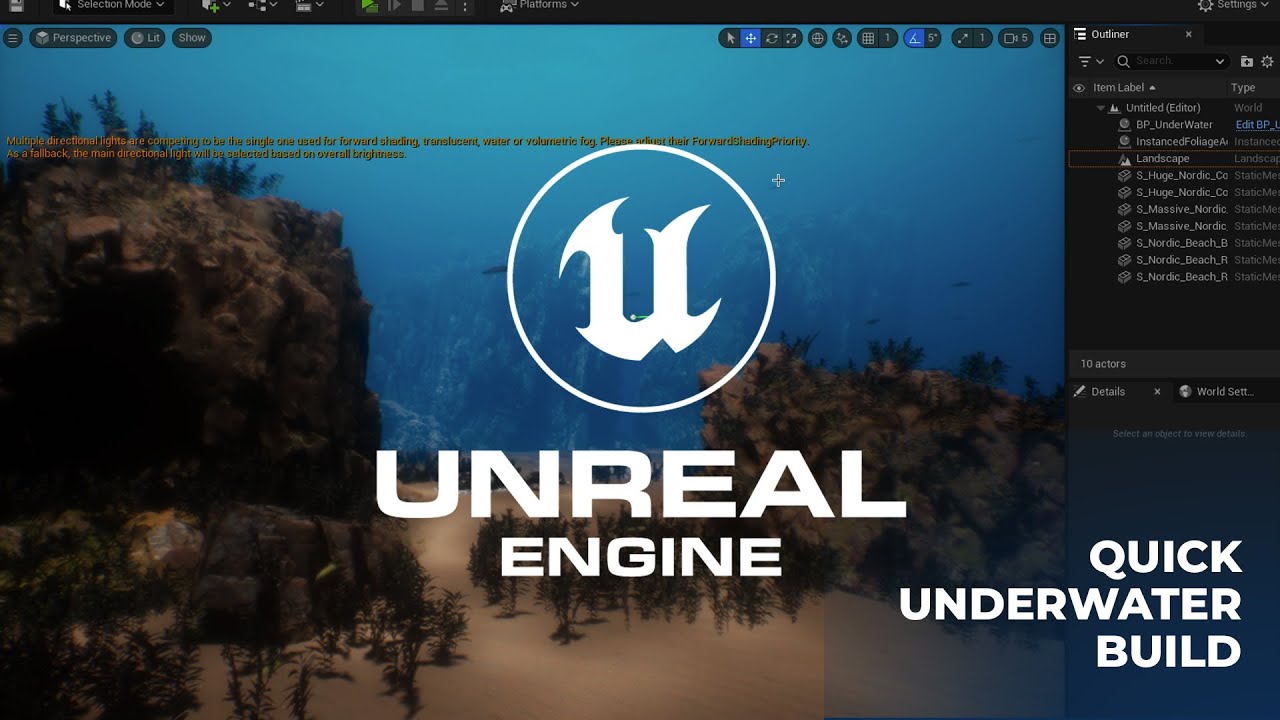 Unreal Engine underwater quick build — best Underwater Blueprint ever ...