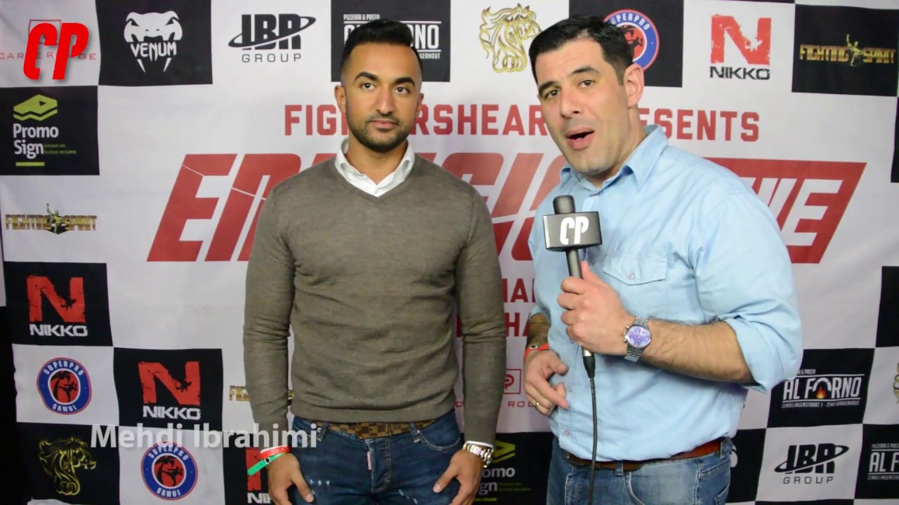 Mehdi Ibrahimi presenteert TOP fightcard op AFO EnfusionLive event op ...