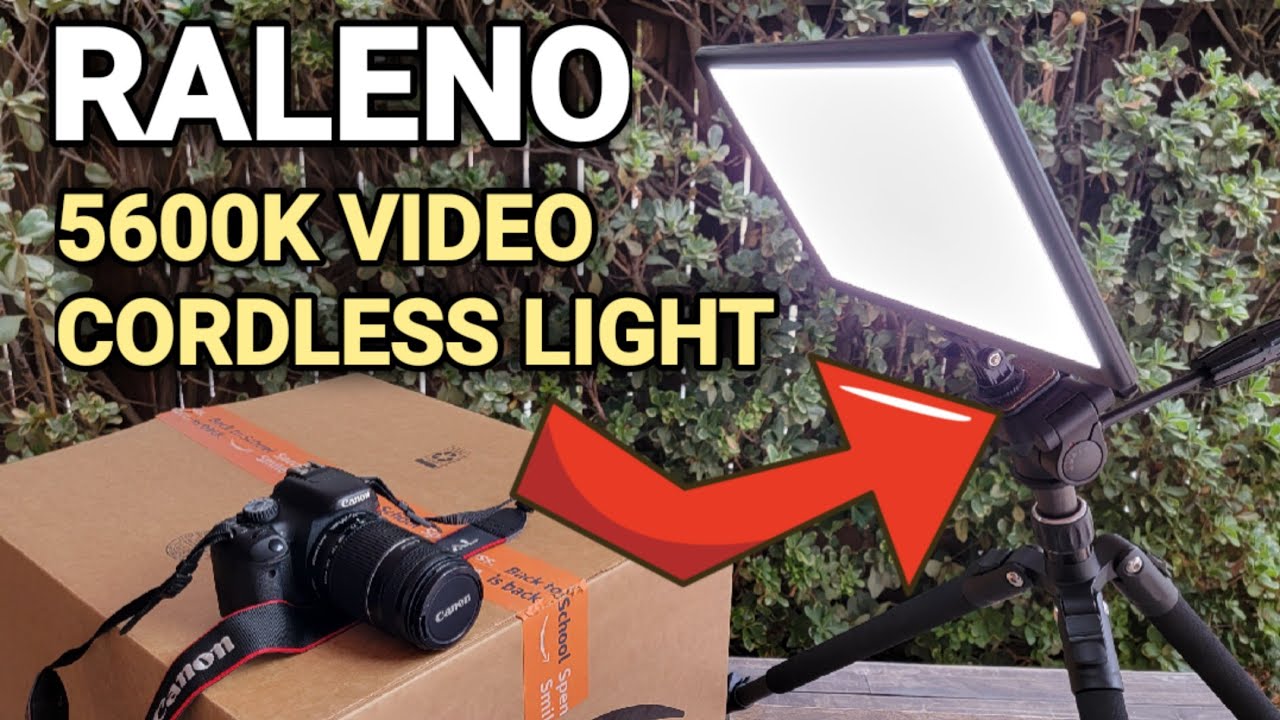 RALENO LED Video Light Panel 5600k Cordless | Photography | Video ...