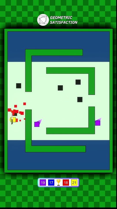 Square Battle🟪🟦🟥🟨Who will win? #squareracegame #racingsquares #satisfyingvideo #asmr #simulation ...