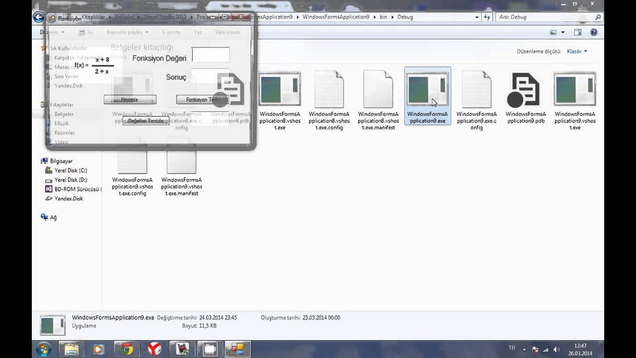 Visual Studio exe olarak kaydetme - YouTube