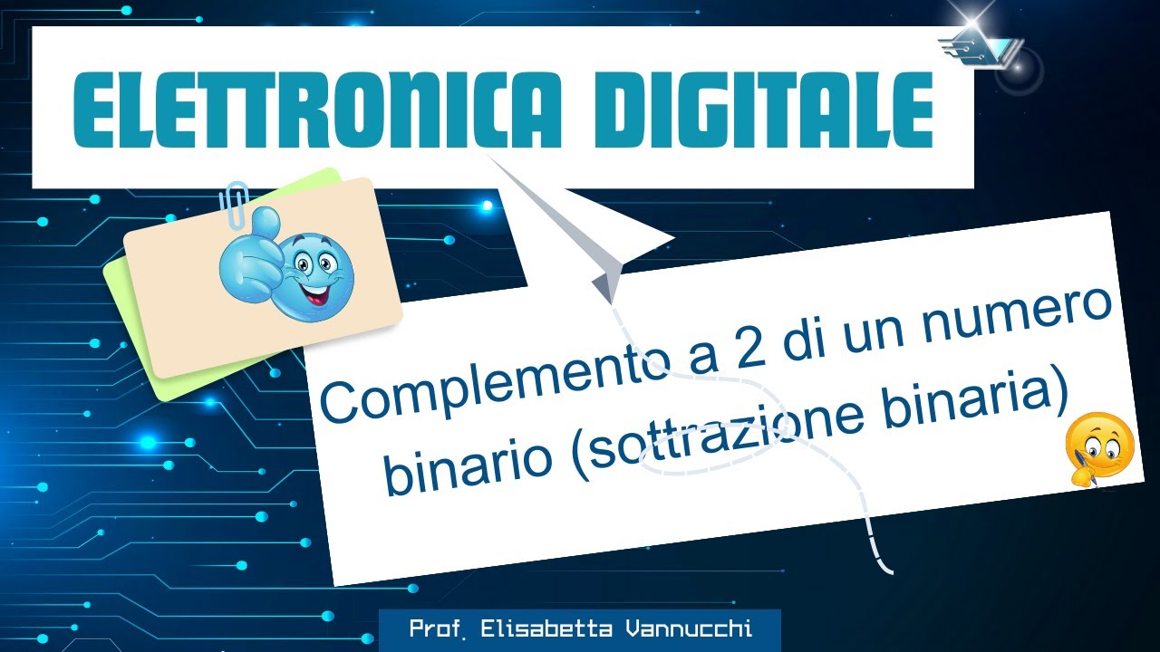 Complemento a 2 di un numero binario, sottrazione binaria - YouTube