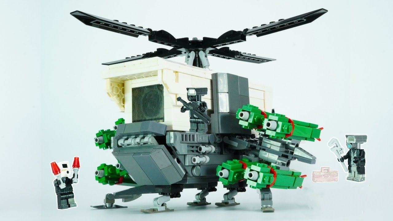 Attack CAMERA Helicopter of Skibidi toilet-ASMR - YouTube