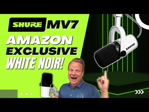 Shure MV7 White Noir (Limited Edition) USB Microphone: Amazon Exclusive!