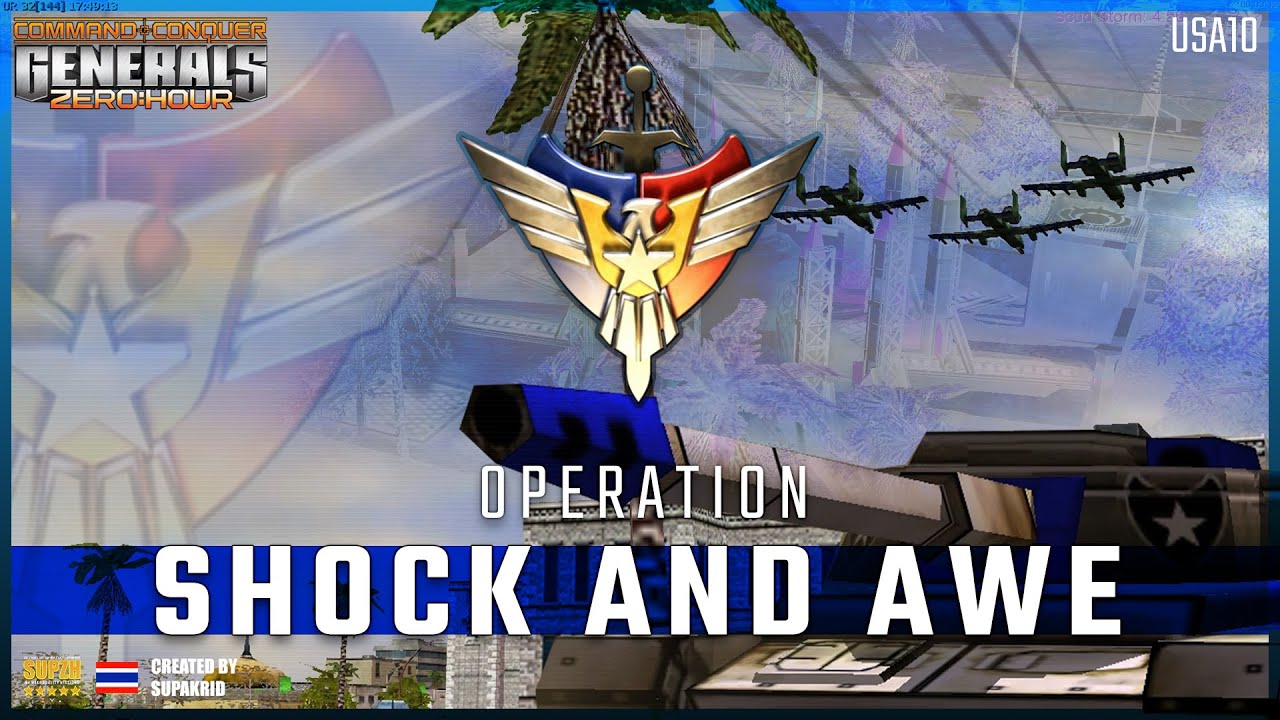 USA10 [Operation : SHOCK AND AWE] CNC Generals Zero Hour #SUPMission @SUP_ZH - YouTube