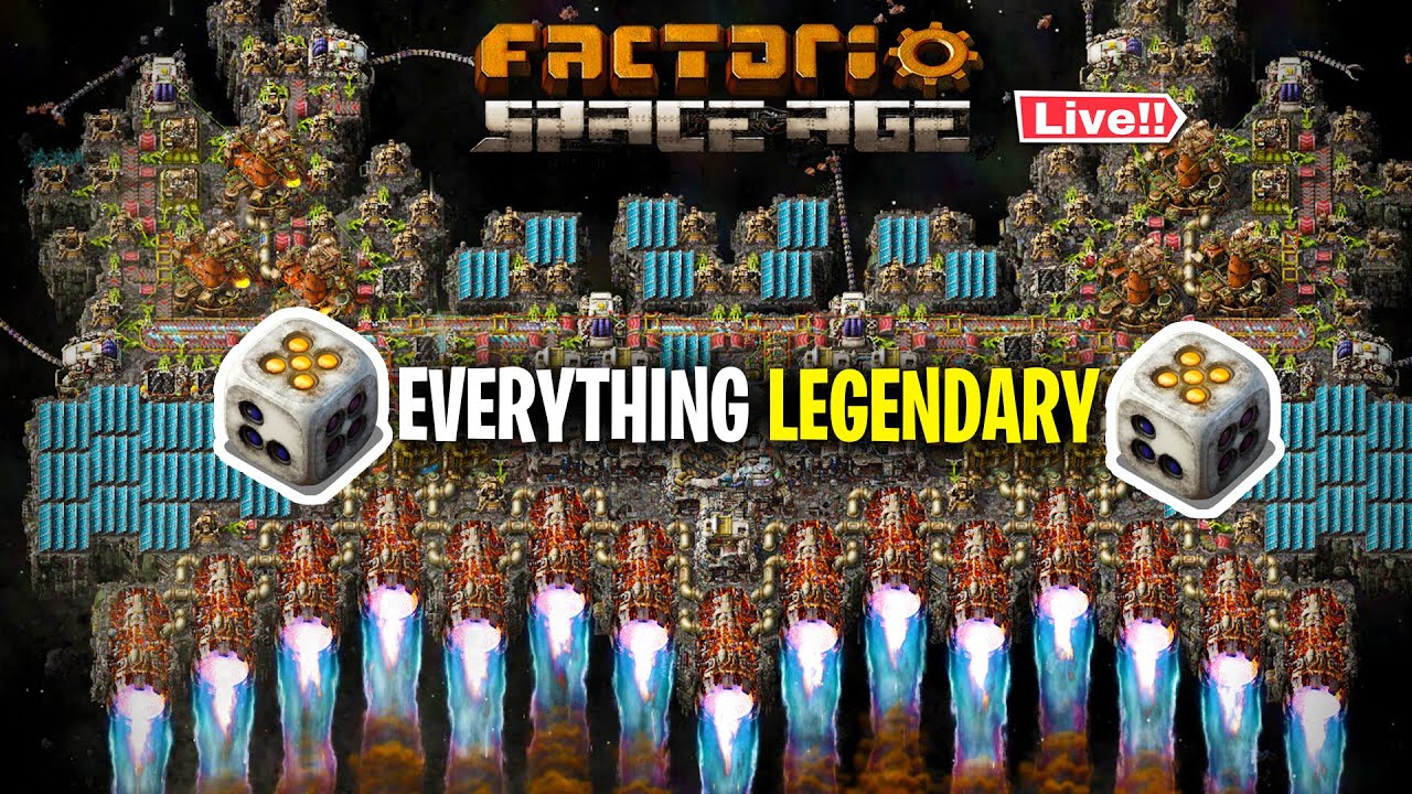 Factorio 2.0 Space Age LIVE | Everything Legendary | Building New Space ...