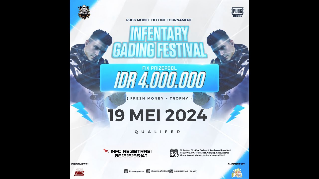 PUBG MOBILE OFFLINE TOURNAMENT INFENTARY GADING FESTIVAL - PUBG MOBILE ...