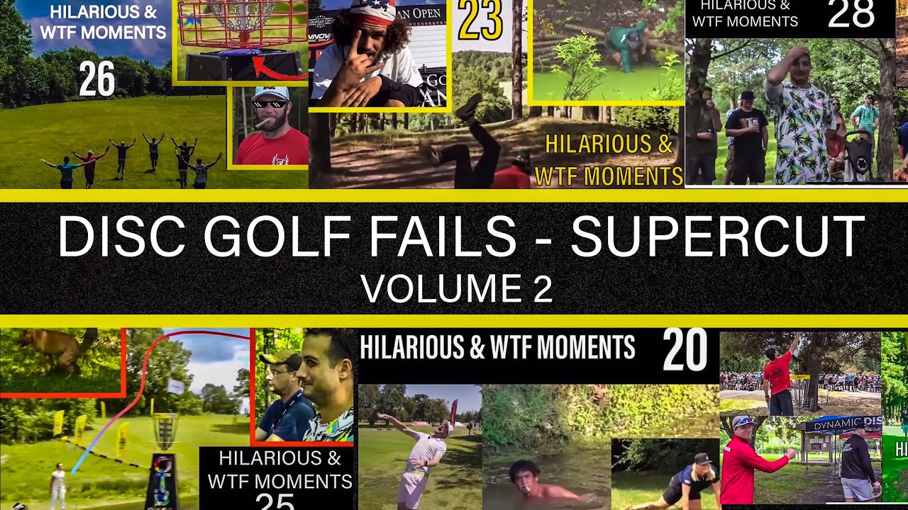 DISC GOLF FAILS & FUNNY MOMENTS SUPERCUT * VOL. 2 * | 1 HOUR SERIES ...