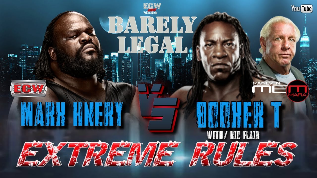EXTREME RULES: Mark Henry vs. Booker T | ECW BARELY LEGAL 2023 Part. 5 ...