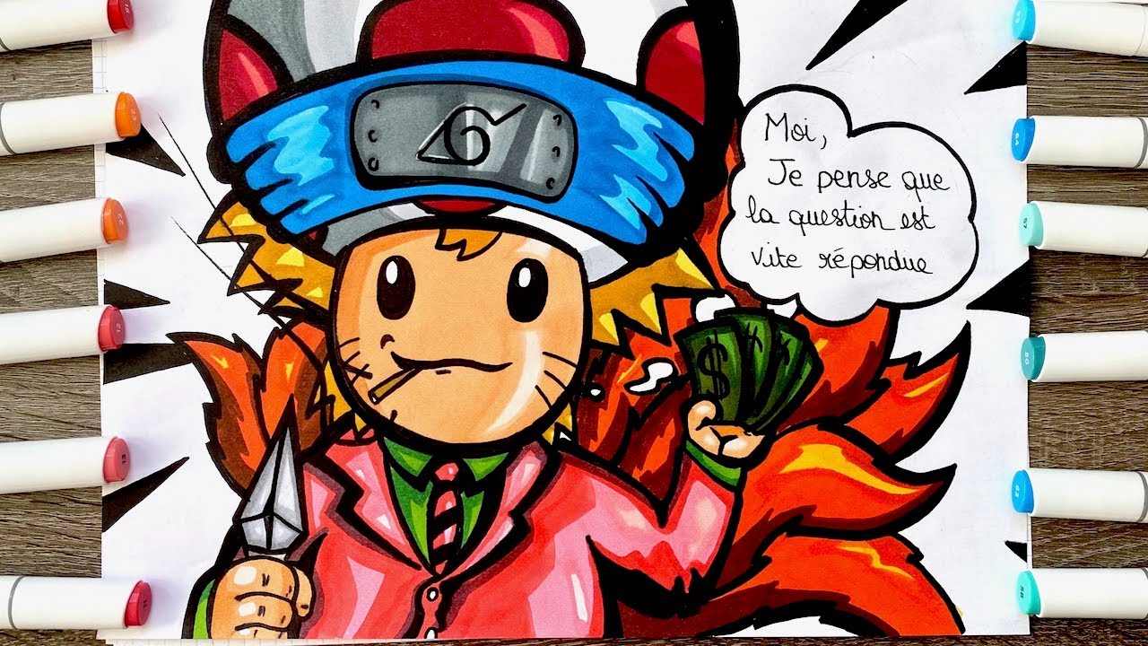 HOW TO DRAW TOAD NARUTO WITH MY GIRLFRIEND - YouTube