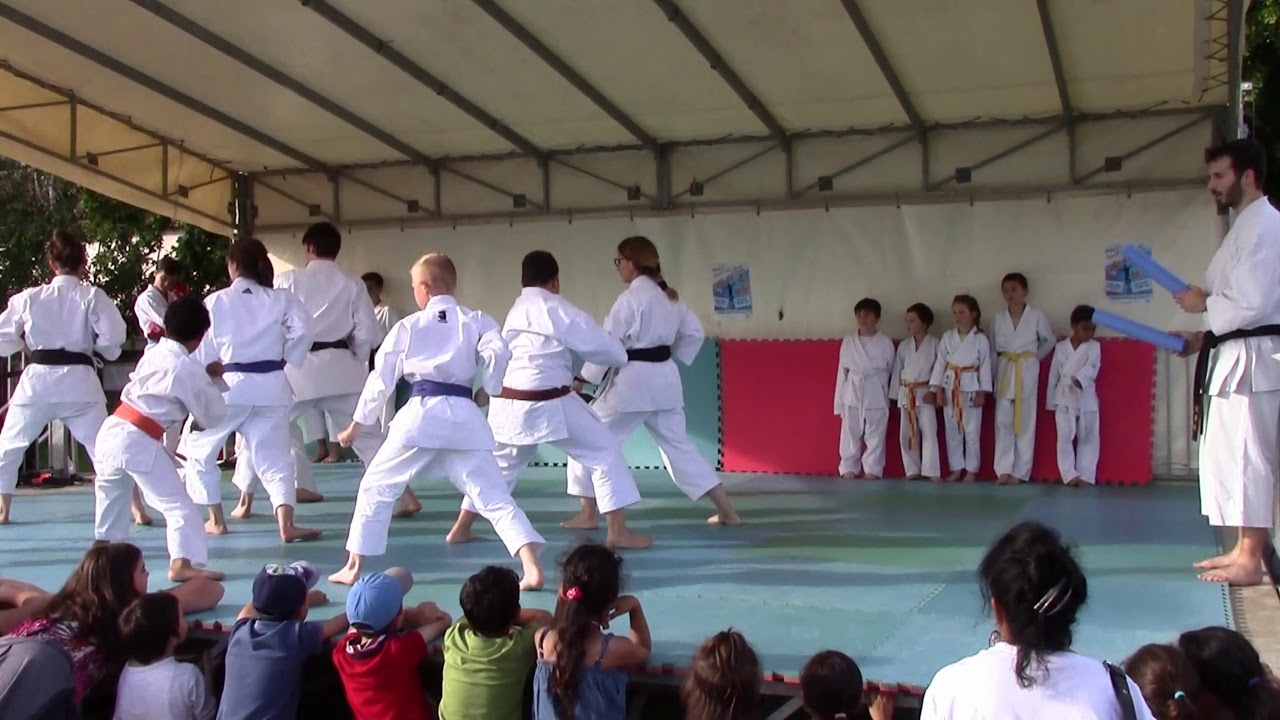 Escalquens - Fête du sport - Karaté - Yoshi Karaté Club - YouTube