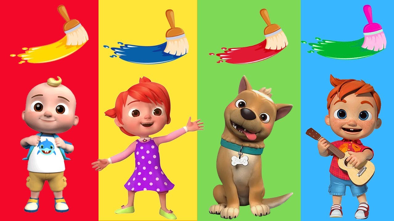 COCOMELON MATCH THE HEAD | COCOMELON MATCH THE COLORS | VIDEO FOR KIDS ...