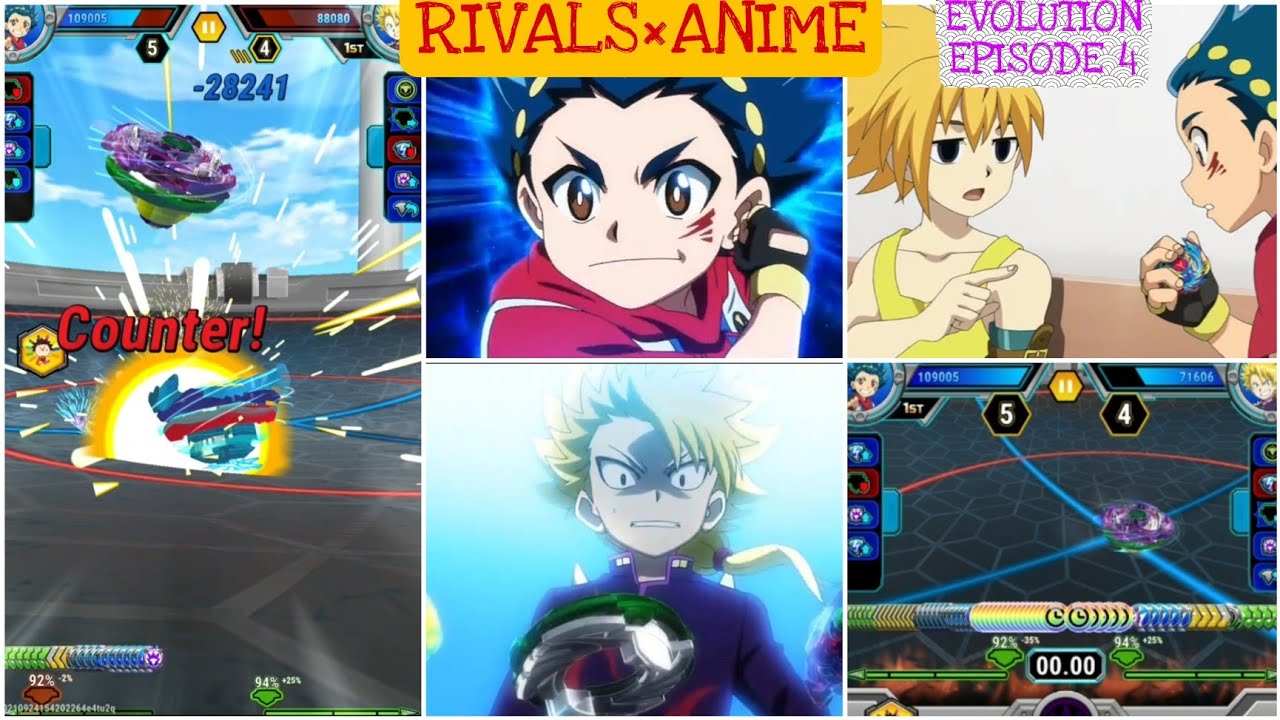 Beyblade Burst Rivals Gameplay 》Beyblade Burst Evolution Episode 4 # ...