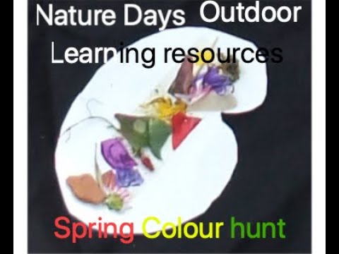 Spring Colour hunt - Nature Days Outdoor learning resource - YouTube