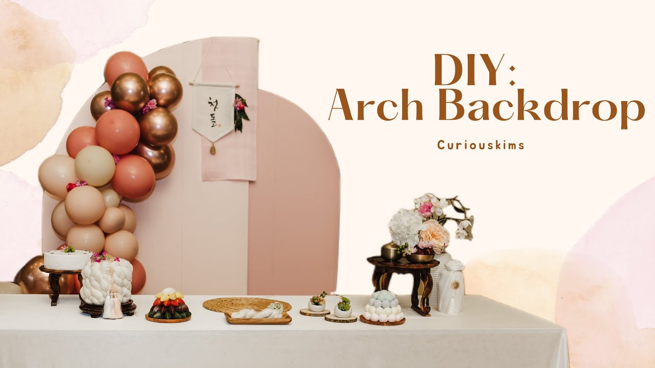 DIY Arch Backdrop Party Decor - YouTube
