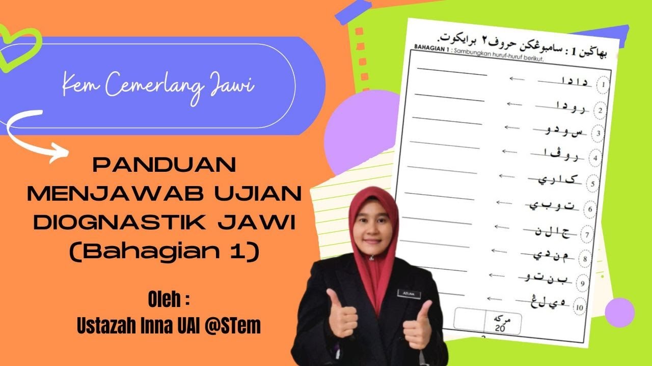 PANDUAN MENJAWAB UJIAN DIOGNASTIK JAWI BAHAGIAN 1 | KEM CEMERLANG JAWI ...