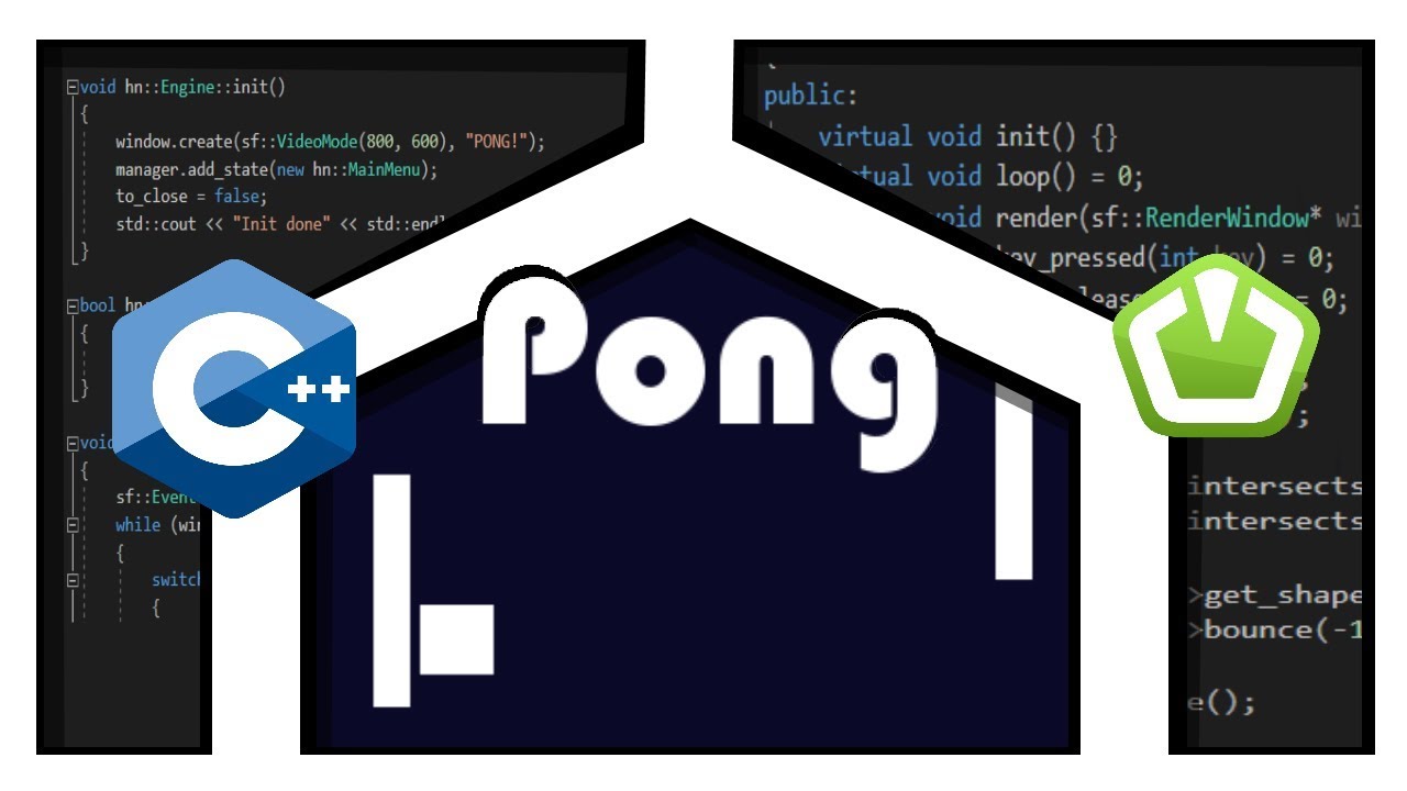 Creating A Clone Of Pong In C Sfml Coding Timelapse Youtube