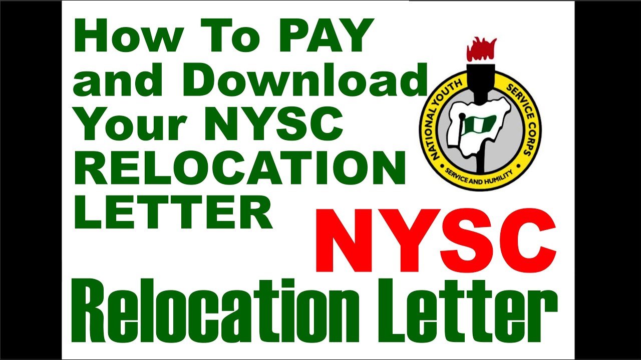 How To Pay/Download Your NYSC Relocation Letter - YouTube