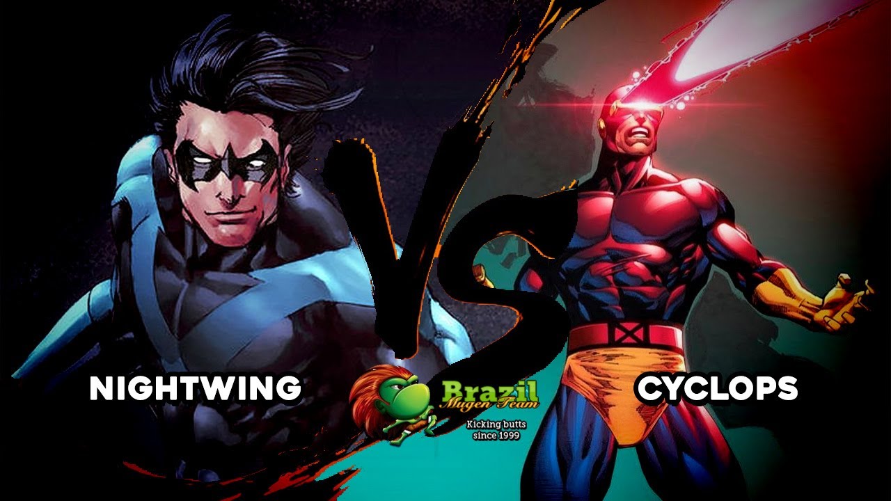 Nightwing Mugen Fights vs Cyclops - YouTube