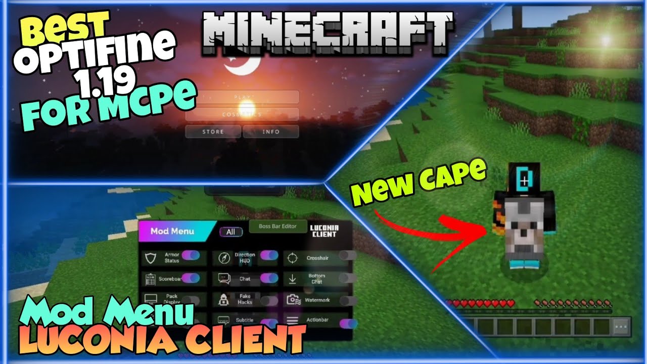 Patch Optifine For 1.19(Patch Fixed) With Mod Menu For MCPE | FPS 60 ...