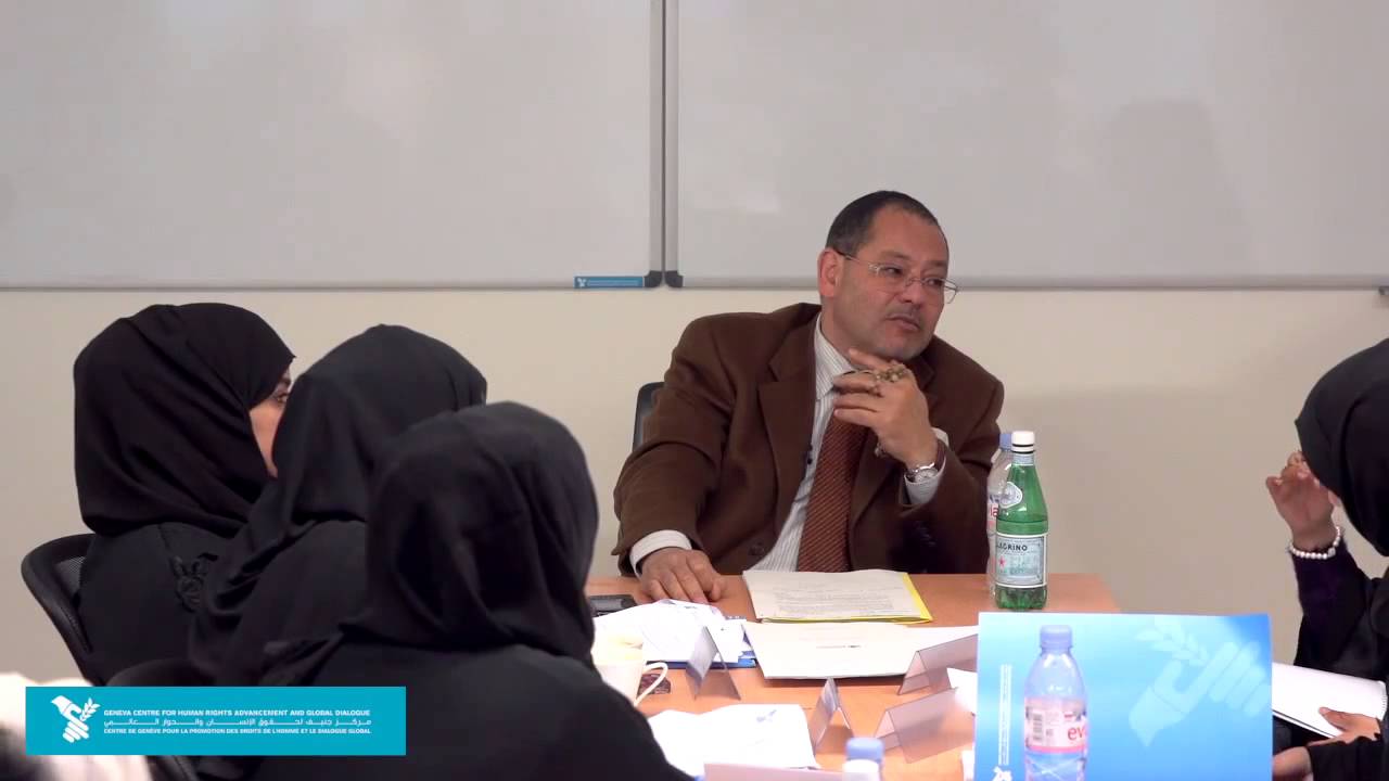 Dr Ibrahim Salama at the Geneva Centre 'Human Rights Mechanisms and the Protection of Women ...