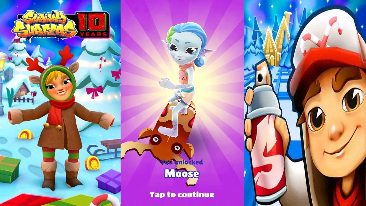 SUBWAY SURFERS NORTH POLE 2021 GIFT RUSH : UNLOCKING MOOSE - YouTube