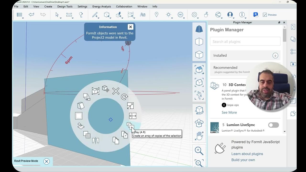 FormIt Snippets Face Tools أدوات السطح - YouTube