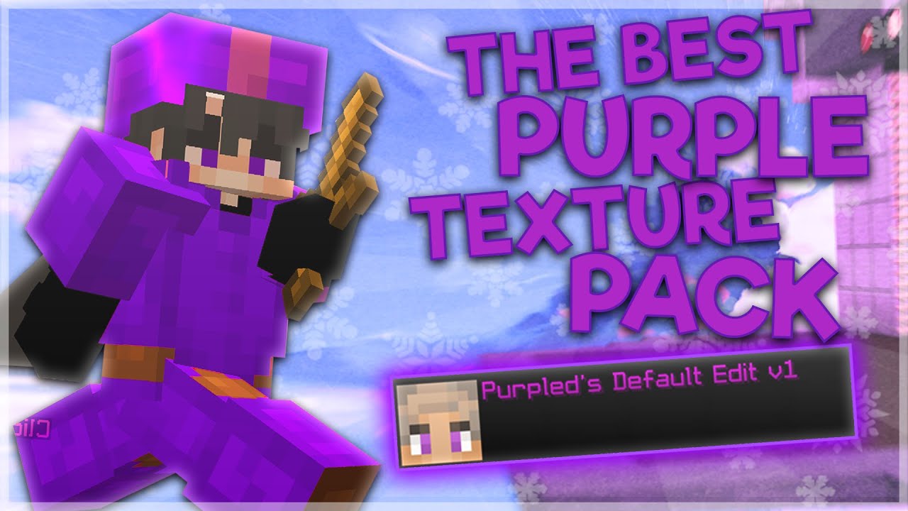 The BEST Purple pvp Texture Packs | Hypixel Commentary - YouTube