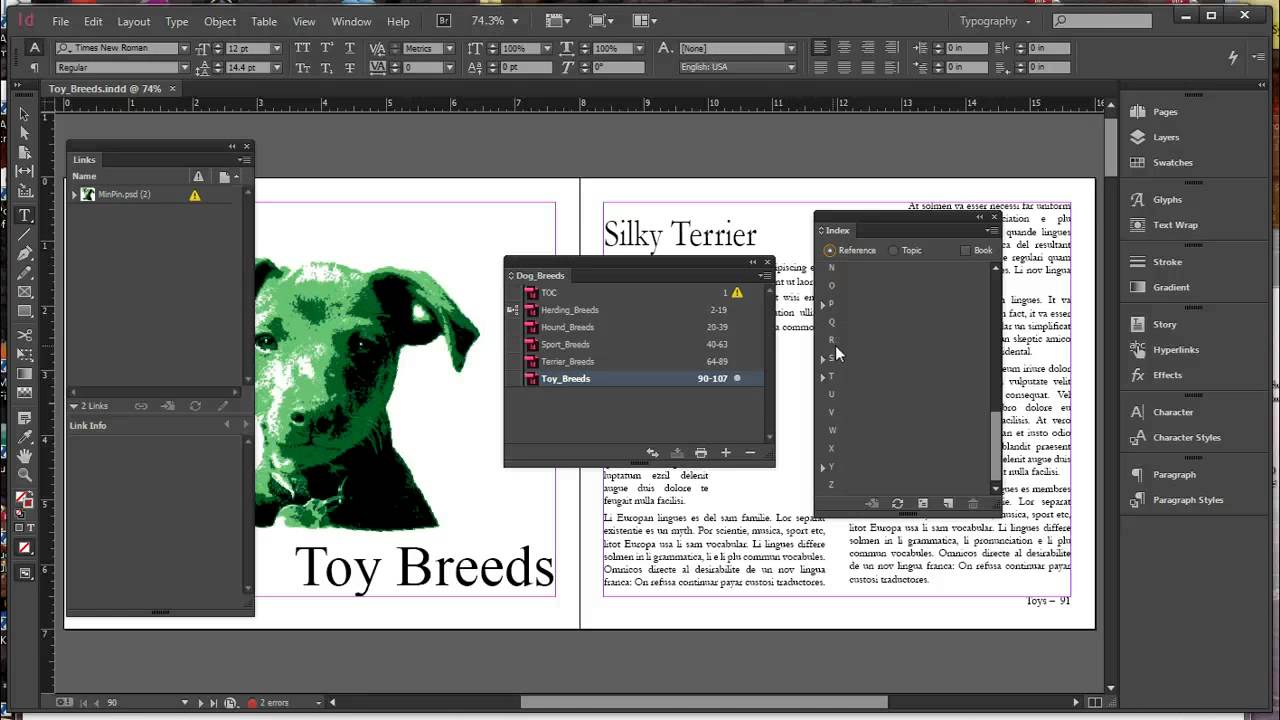 Adobe InDesign CS6 Revealed, Chapter 10, Lesson 4, Part 1 - YouTube