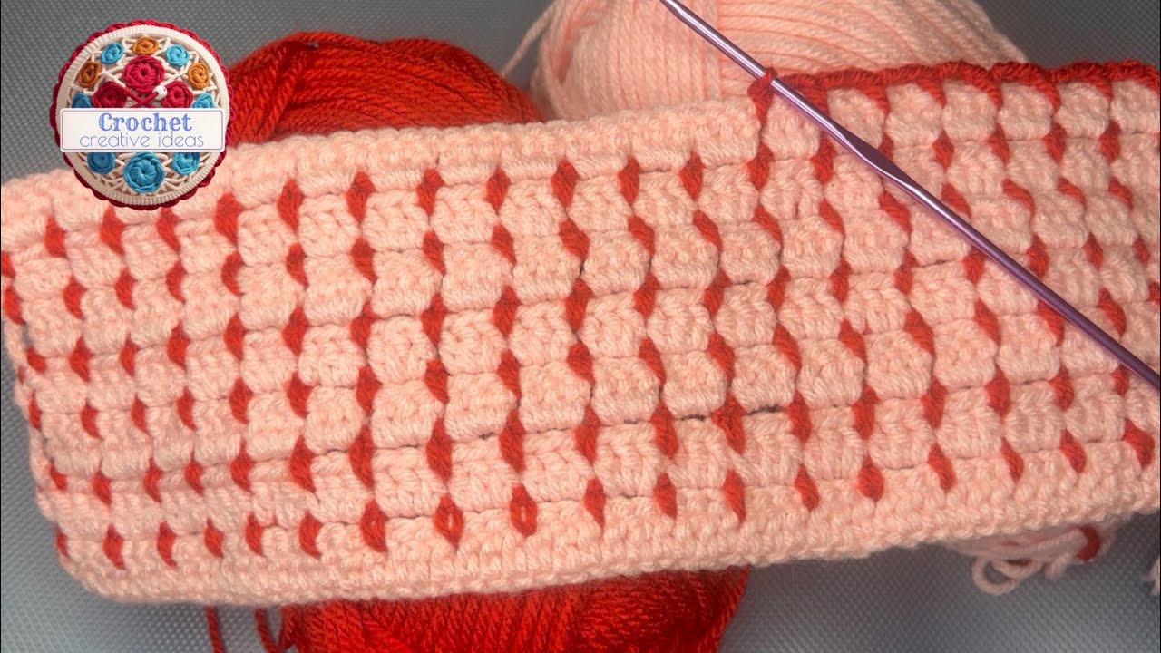 Step-by-Step Tutorial: How to Crochet an Easy Beautiful Two-Colored ...
