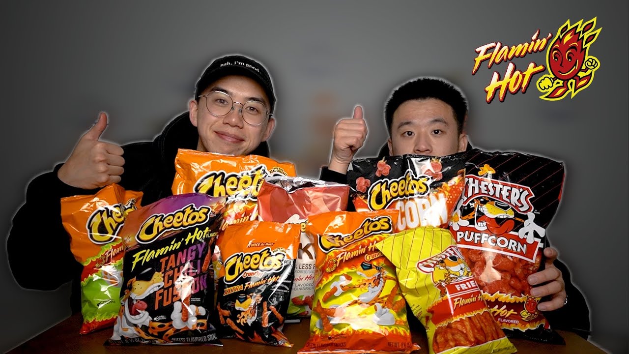 trying every FLAMIN’ HOT CHEETO type - YouTube