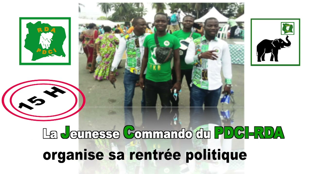 PDCI-RDA : Spot de la rentrée politique de la Jeunesse Commando du PDCI ...