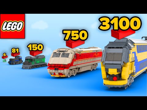 LEGO Trains From 6 to 3100 Parts | Comparison