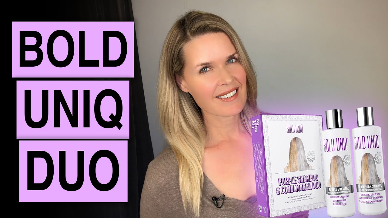 the BEST shampoo for blondes & silver foxes? BOLD UNIQ Purple Shampoo ...