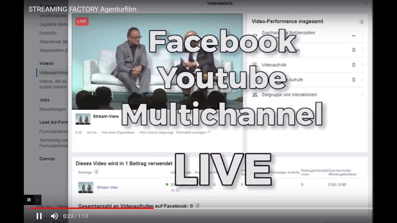 STREAMING FACTORY Agenturfilm - YouTube