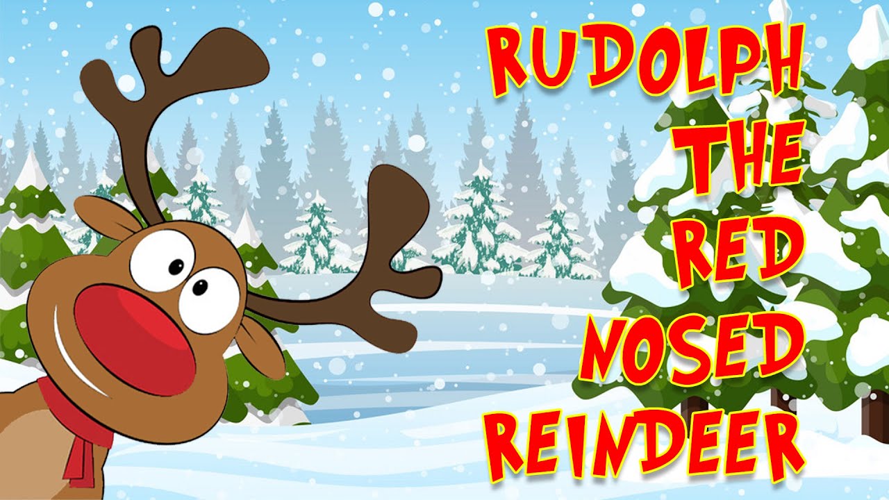 Rudolf The Red Nosed Reindeer | Lyrical Video | Christmas Song ...