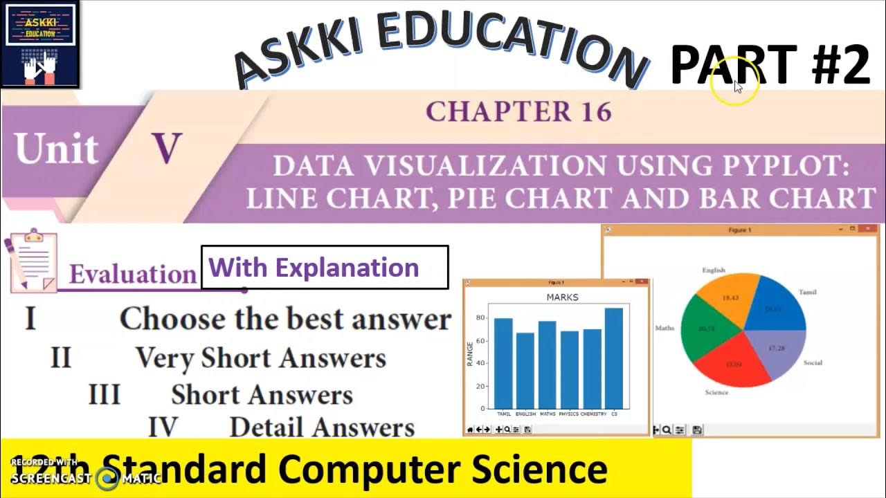 💥 12th Computer Science Chapter 16 Data Visualization : Pyplot - Book ...