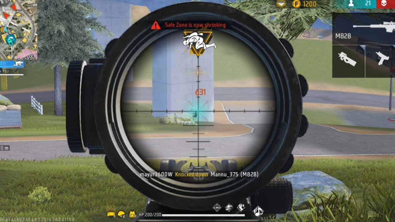 dou vs Squad booyah M82B head shots Maja aagaya bhai#customhud # ...